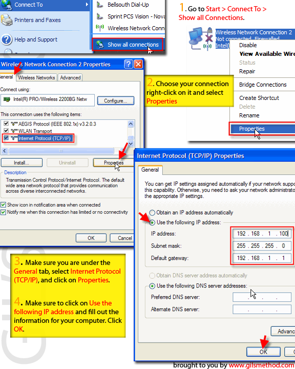 How to Manually Configure Your Computer’s IP Address in Windows XP How to Manually Configure Your Computer’s IP Address in Windows XP