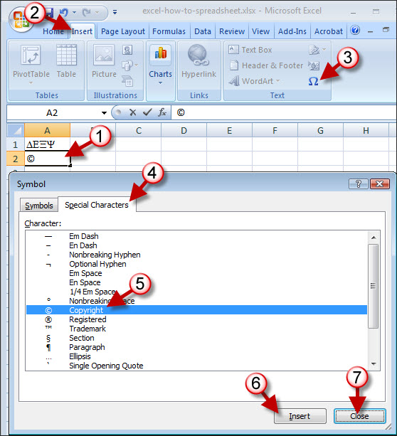 How To Use Symbols And Special Characters In Excel GilsMethod