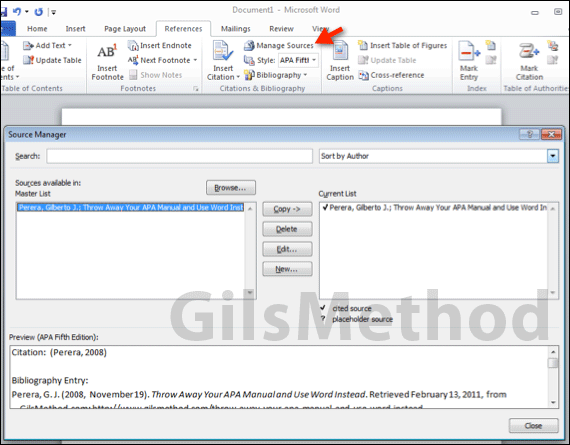 How To Cite References In Word For Mac