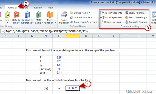 How To Use The Formula Auditing Tools In Excel 2010 GilsMethod