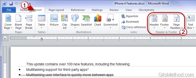 How To Edit Headers And Footers In Word 2010