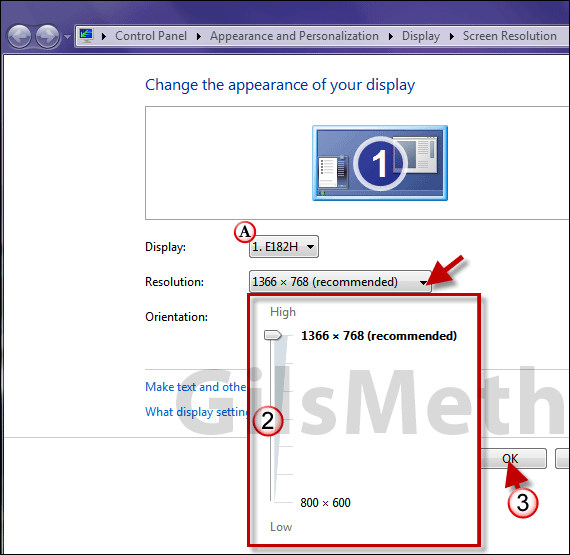 How To Change The Screen Resolution In Windows 7 GilsMethod
